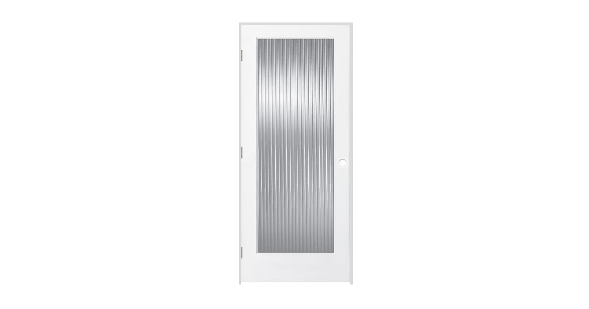 Trimlite 3068138pri1501NARTRH26D714 36" x 80" Reed Glass 1 Lite Primed ...