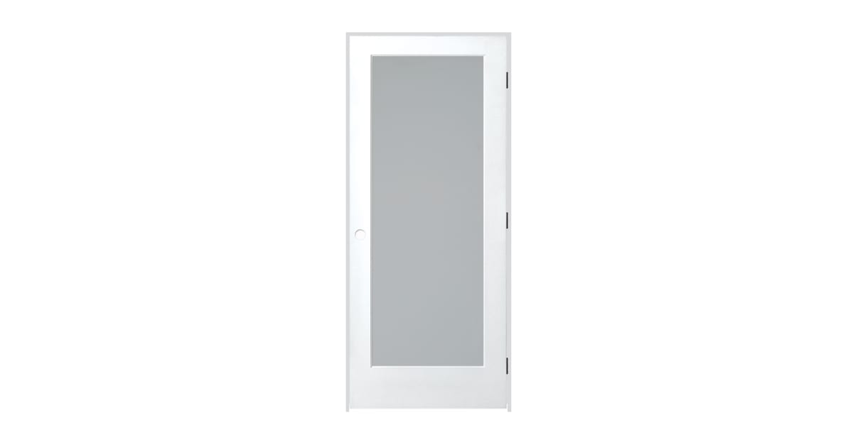 Trimlite 3068138pri1501SATTLH1D4916 36" by 80" 1 Frosted Glass Lite ...