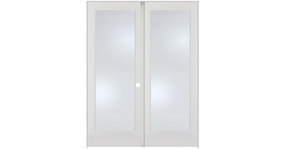 Trimlite 3068138pri1501SATTLH1D714-DBL 72" by 80" 2 Frosted Glass Lite ...