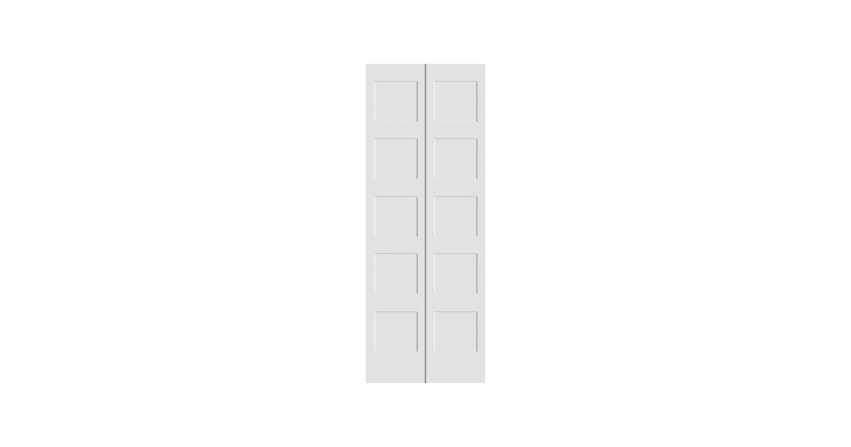 Trimlite 3068138pri8405BF 36 Inch by 79 Inch Flat 5-Panel Shaker ...