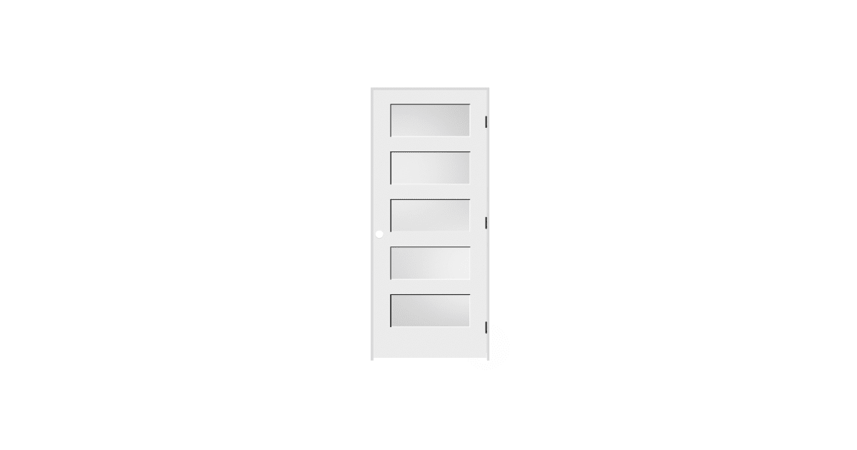 Trimlite 3068138pri8405GLLH1D4916 36" by 80" 5-Lite Shaker Left Handed ...