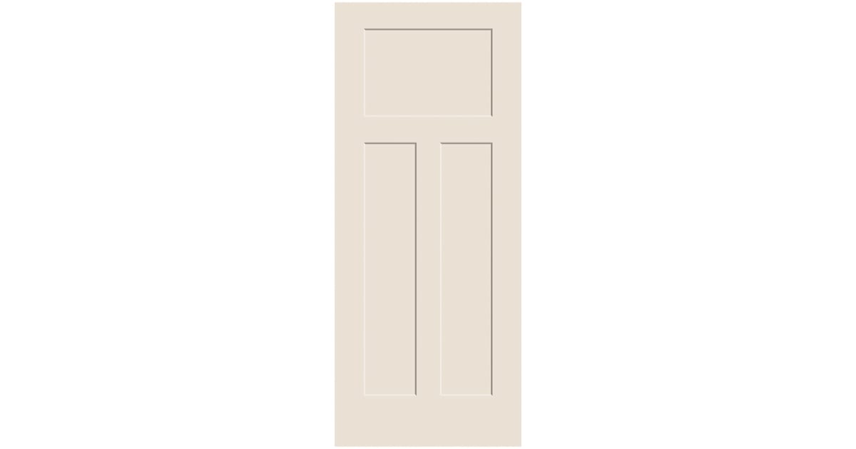 Trimlite 3068MHCCRA 36" x 80" Primed 3-Panel Craftsman III Molded ...