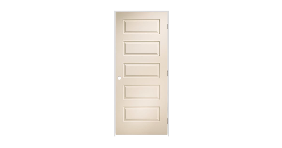 Trimlite 3068MHCROCLH15714 36" x 80" Primed 5-Panel Rockport Molded ...