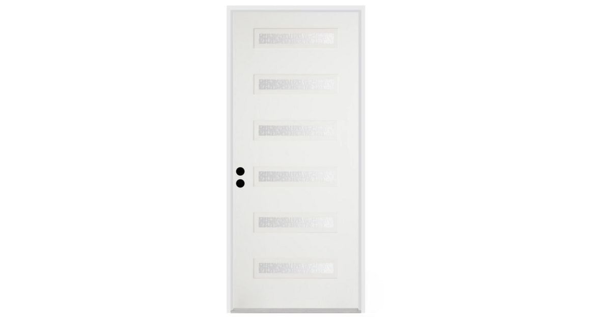 Trimlite 3080RHISPCON2236R491615M 36"W x 96"H Rain 6 Lite Contemporary ...