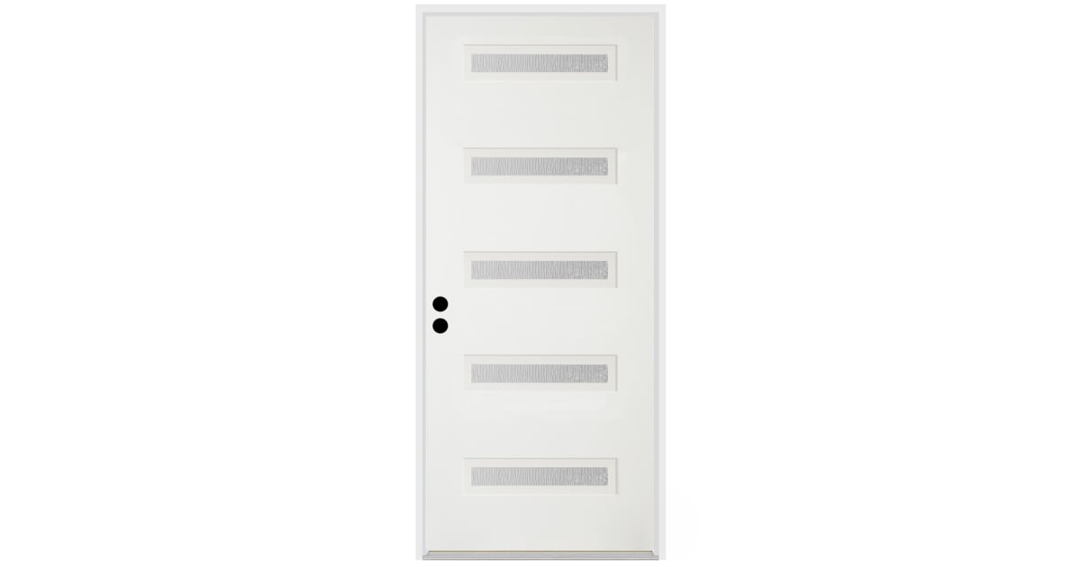 Trimlite 3068RHISPCON2235R69161DM 36"W x 80"H Rain 5 Lite Contemporary ...