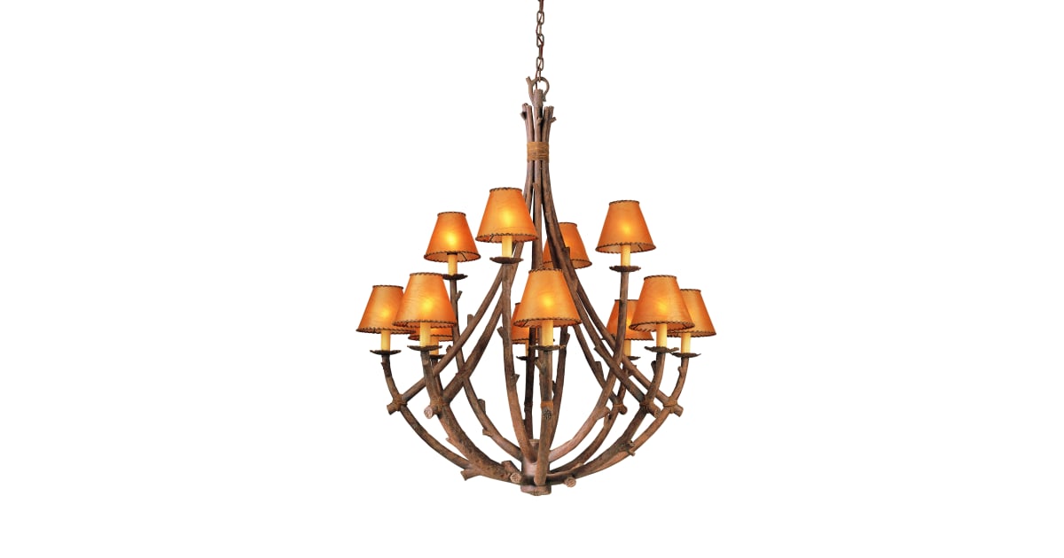 Troy Lighting F8812HK Country / Rustic Twelve Light Chandelier from the ...