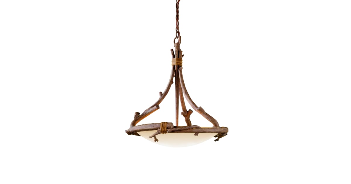 Troy Lighting F8818HK Country / Rustic Three Light Bowl Pendant from ...