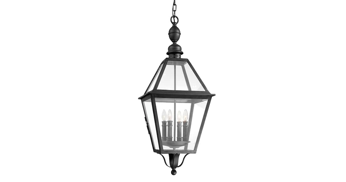 Troy Lighting F9628-TBK Townsend 4 Light Outdoor Lantern Pendant ...