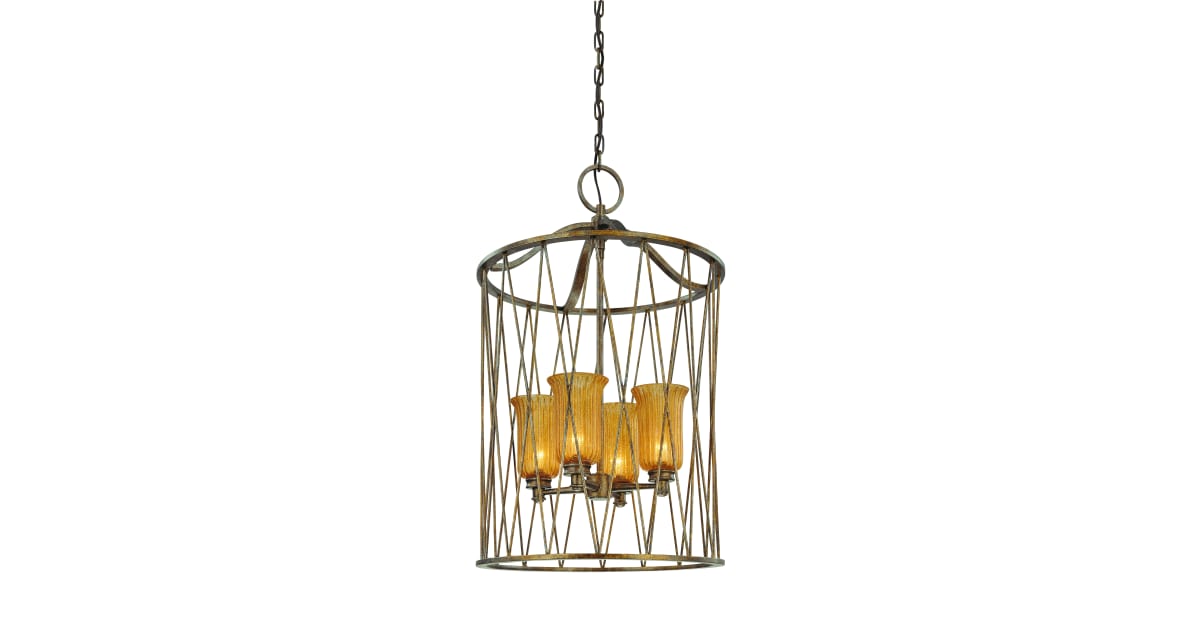 Troy Lighting F3044MB Meritage 4 Light Foyer Pendant | Ferguson Home