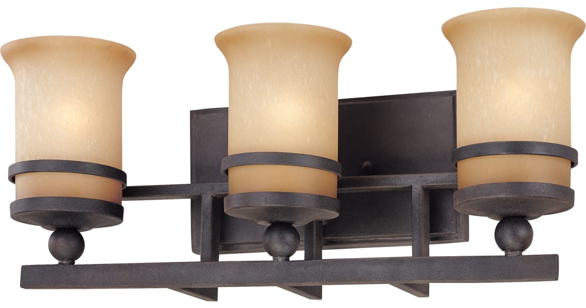 Troy Lighting B1223NR Three Light 19.5" Wide Bathroom Fixture from the ...