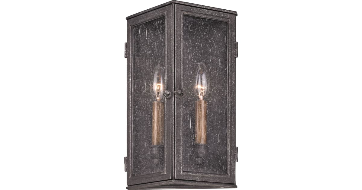 Troy Lighting B3202 Bermuda 2 Light Outdoor Wall Sconce with Seedy ...