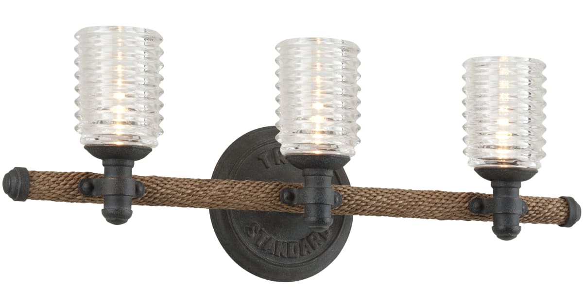 Troy Lighting B4153 Embarcadero 3 Light Bathroom Vanity Light with ...