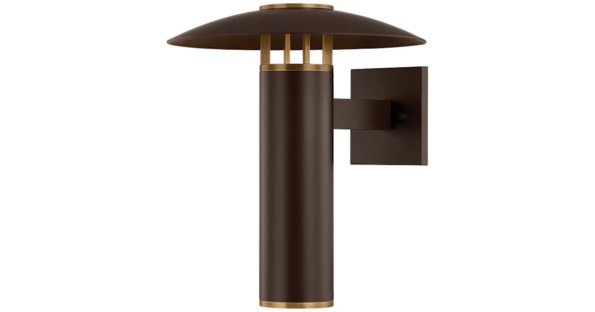 Troy Lighting B7915-PBR/BRZ Birk 15" Tall Outdoor Wall Sconce | Ferguson Home
