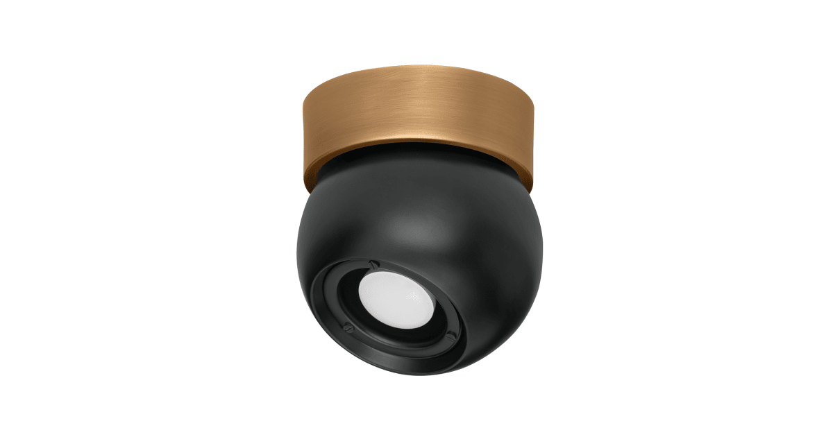 Troy Lighting C1406-PBR/SBK Odin 6" Wide Flush Mount Globe Ceiling ...