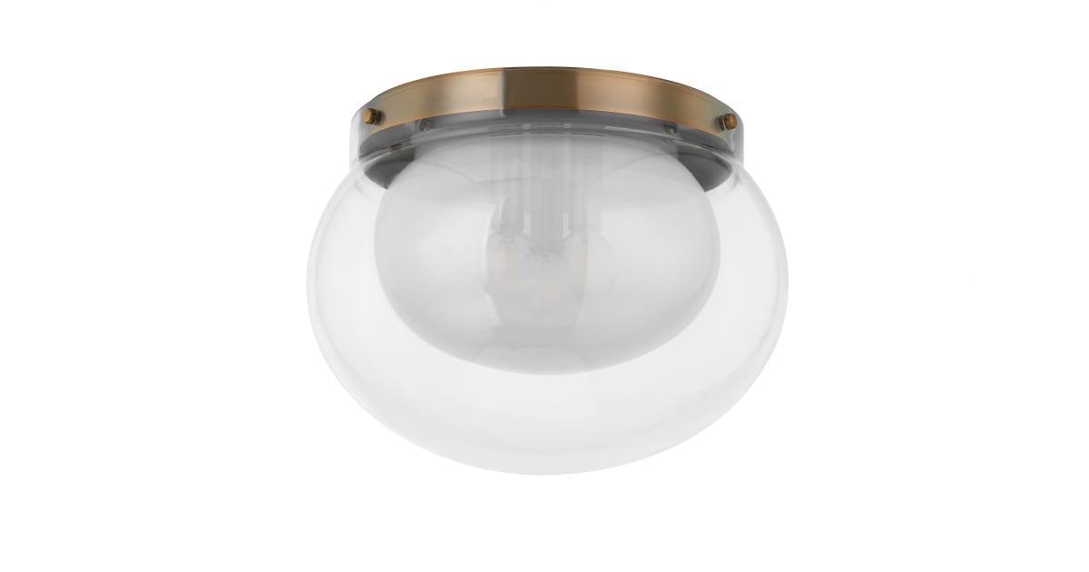 Troy Lighting C2114-PBR Magma 3 Light 14" Wide Flush Mount Bowl Ceiling ...