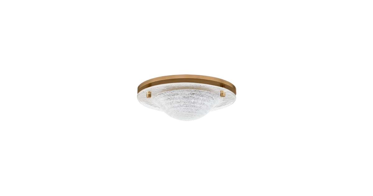 Troy Lighting C2714-PBR Halston 14" Wide LED Flush Mount Bowl Ceiling ...