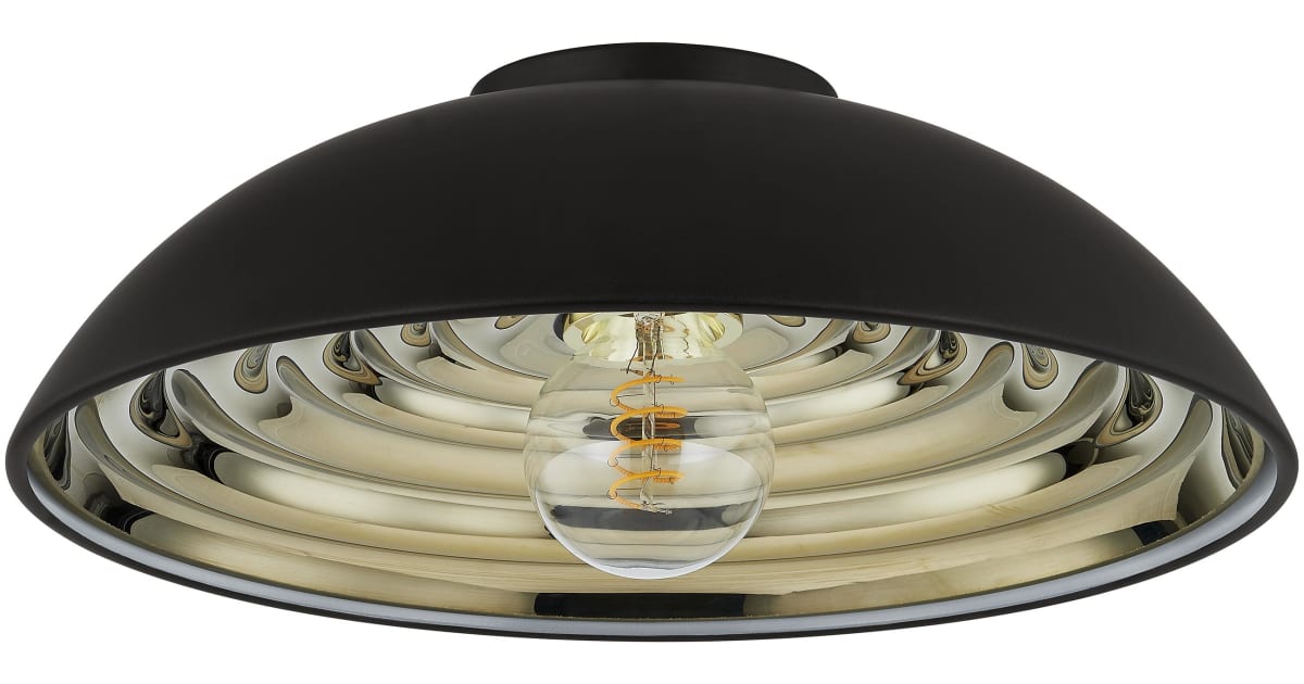 Troy Lighting C3716-SBK Eclipse 16" Wide Flush Mount Ceiling Fixture | Ferguson Home