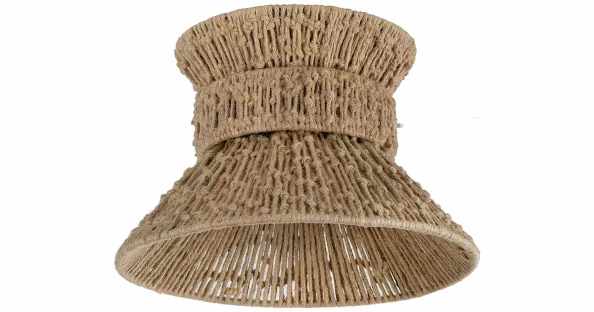 Troy Lighting C4915-PBR Raphael 15" Wide Flush Mount Jute String ...