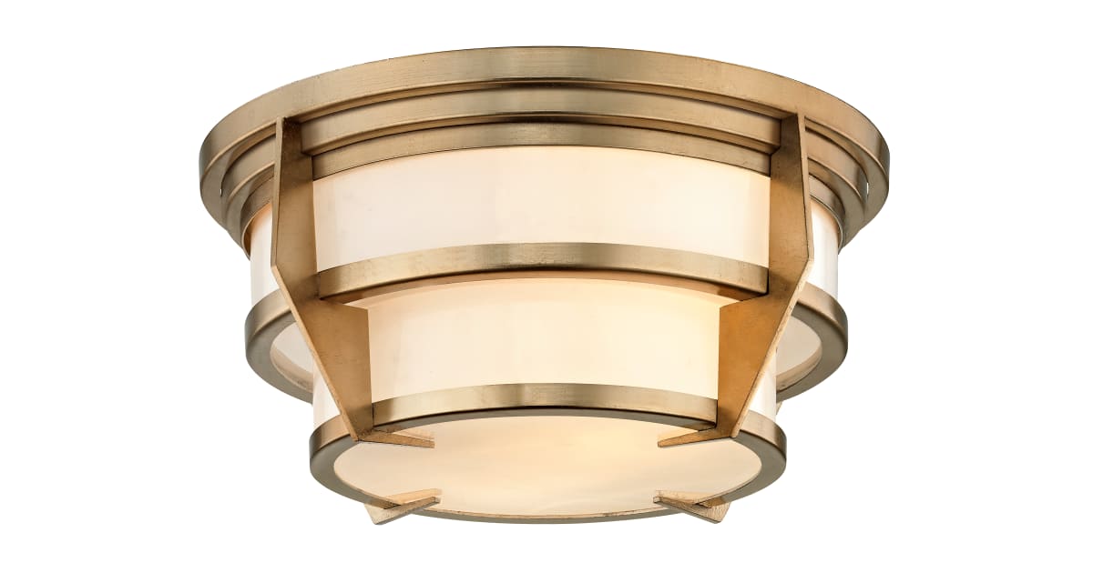 Troy Lighting C6260 Delano 2 Light 13" Wide Flush Mount Ceiling Fixture ...