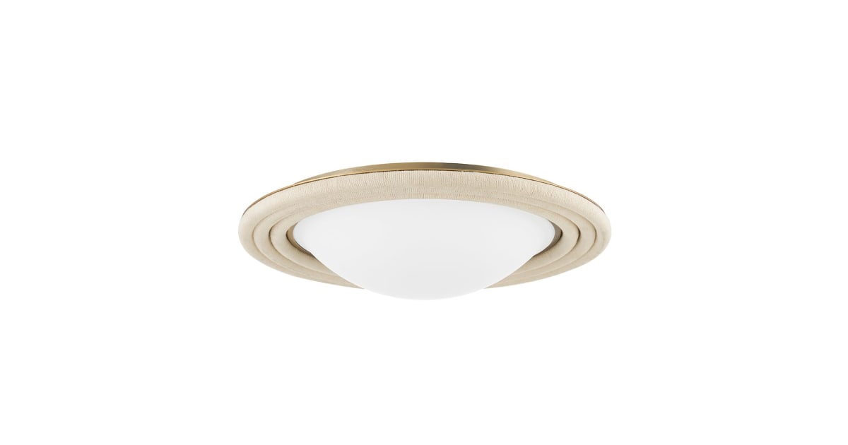 Troy Lighting C8916-PBR Zion 16" Wide LED Flush Mount Ceiling Fixture ...