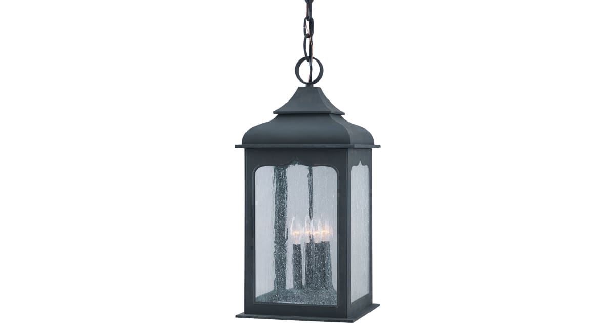 Troy Lighting F2018-TBZ Henry Street 4 Light Outdoor Lantern Pendant ...