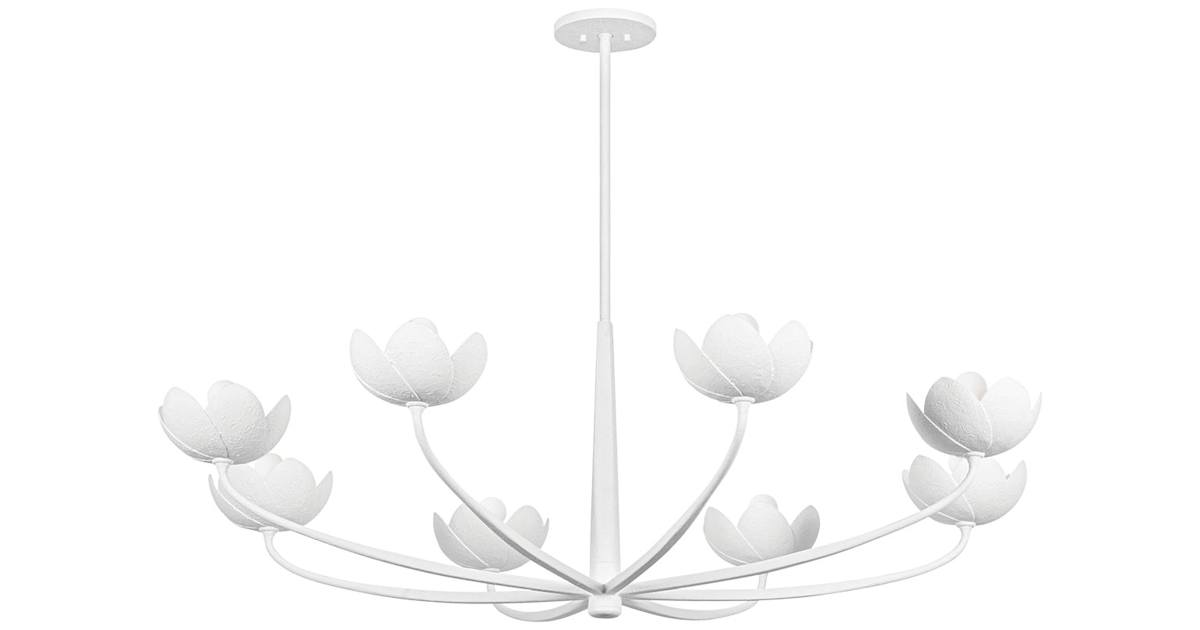 Troy Lighting F2048-GSW Arcata 8 Light 55" Wide Chandelier | Ferguson Home