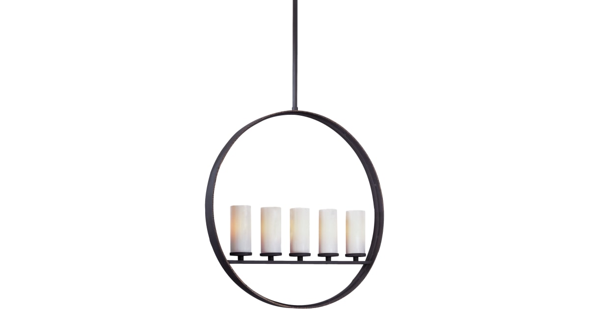 Troy Lighting F2805 Eclipse 5 Light Hand-Forged Iron 25.5" Chandelier | Ferguson Home