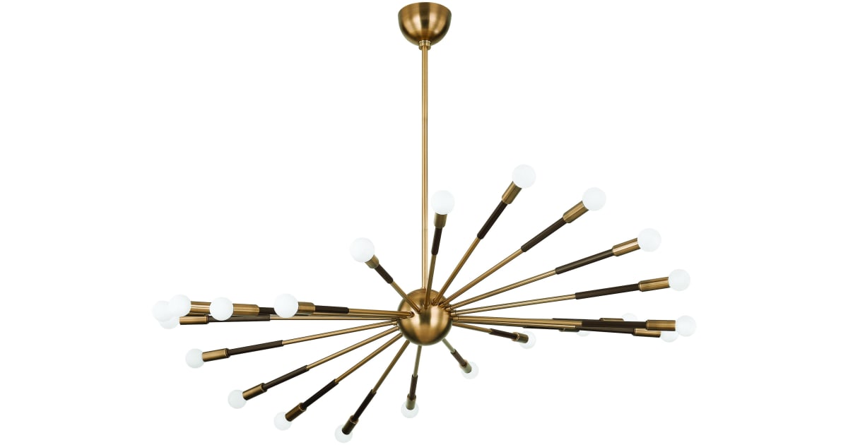 Troy Lighting F3051-PBR/BRZ Obie 22 Light 51" Wide Abstract Sputnik ...
