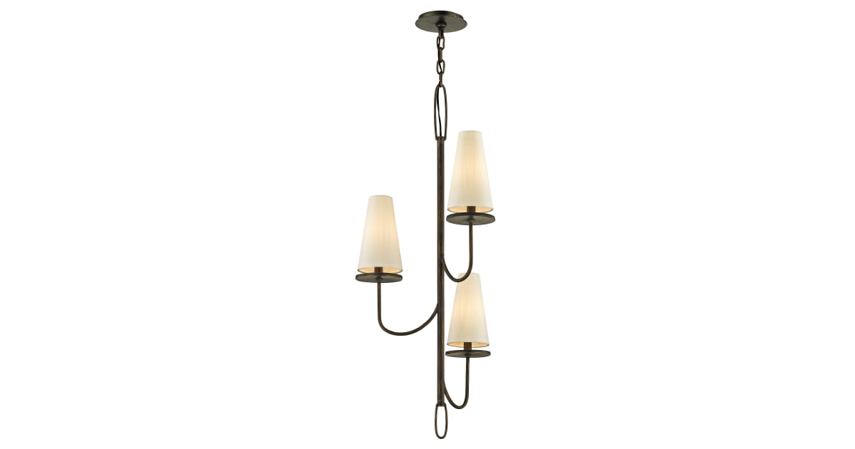 Troy Lighting F6294-TBZ Marcel 3 Light 18-1/4" Wide Chandelier with ...