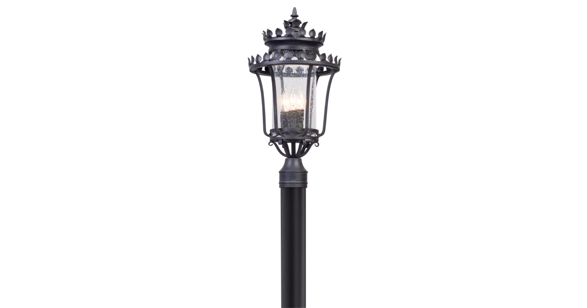Troy Lighting P5135 Greystone 3 Light 12" Wide Hand Forged Post Light ...