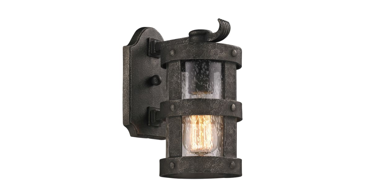 Troy Lighting BF3311 Barbosa 1 Light 10" CFL Outdoor Wall Sconce ...