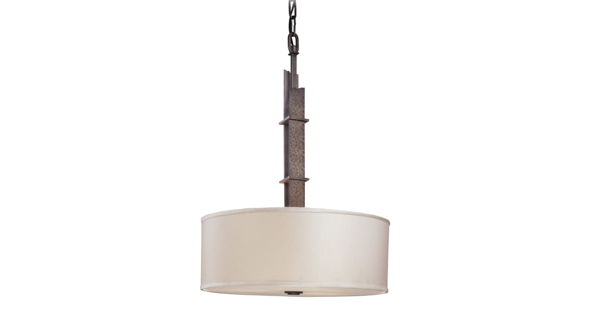 Troy Lighting F2617 Sapporo 3 Light Hand-Worked Wrought Iron 25 ...