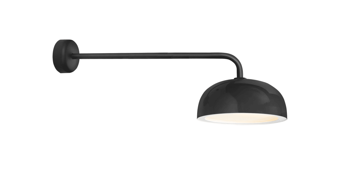 Troy RLM Lighting DM14MBKWT3LC30 Dome Single Light 12" Tall Outdoor ...