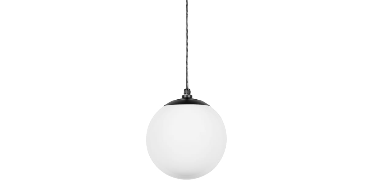 Troy RLM Lighting GL12MMB-B Laguna 12" Wide Globe Pendant | Ferguson Home