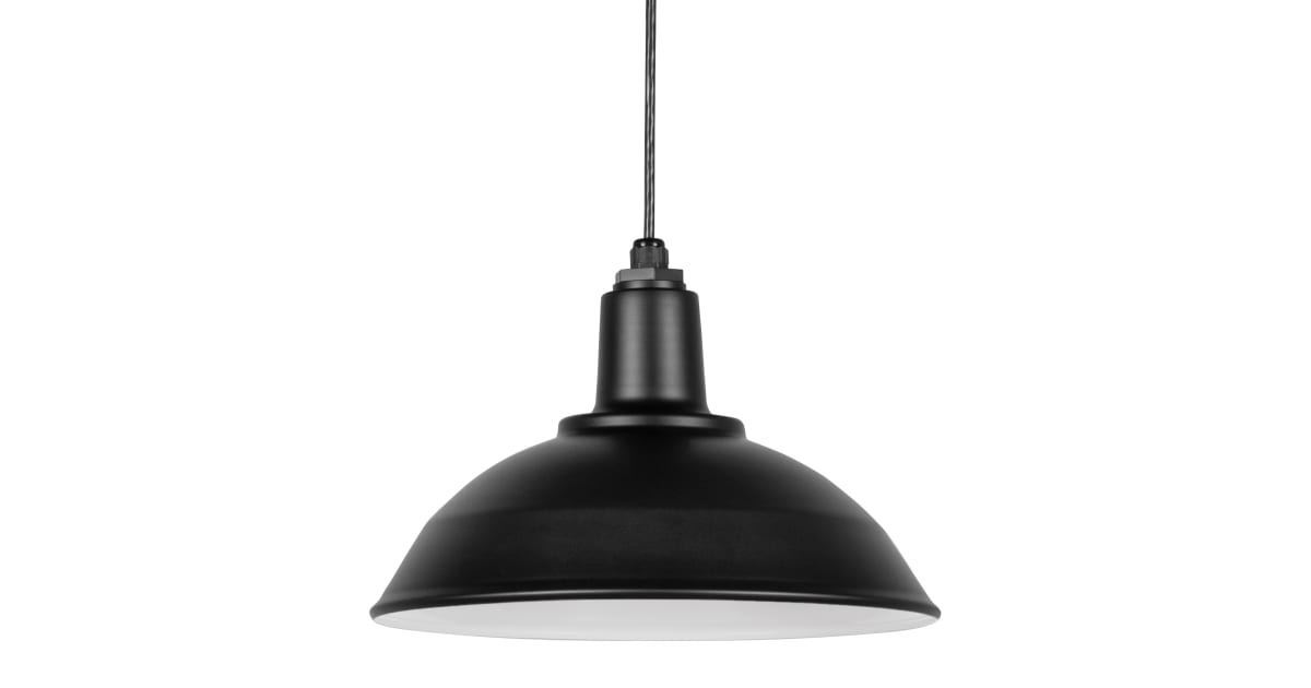Troy RLM Lighting RH16MMB-B Tahoe 16" Wide Farmhouse Pendant | Ferguson ...