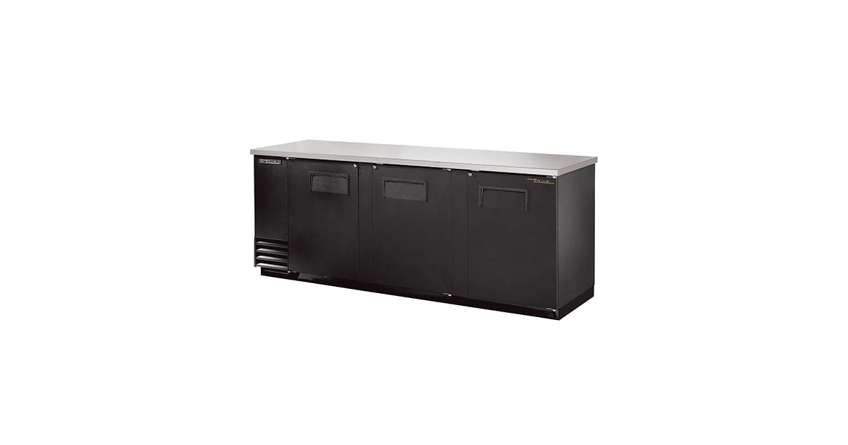 True TBB-4-HC 90 Inch Wide Triple Door Back Bar Cooler | Ferguson Home