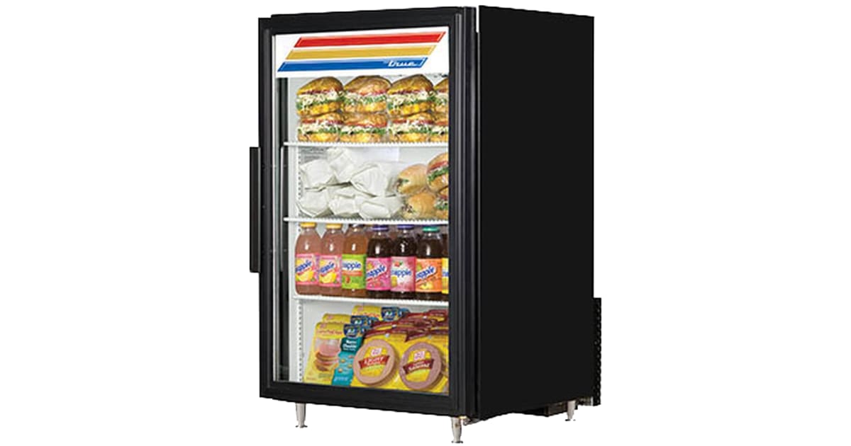 True GDM-07-HC~TSL01-B 7 Cu. Ft. Countertop Glass Door Merchandiser ...