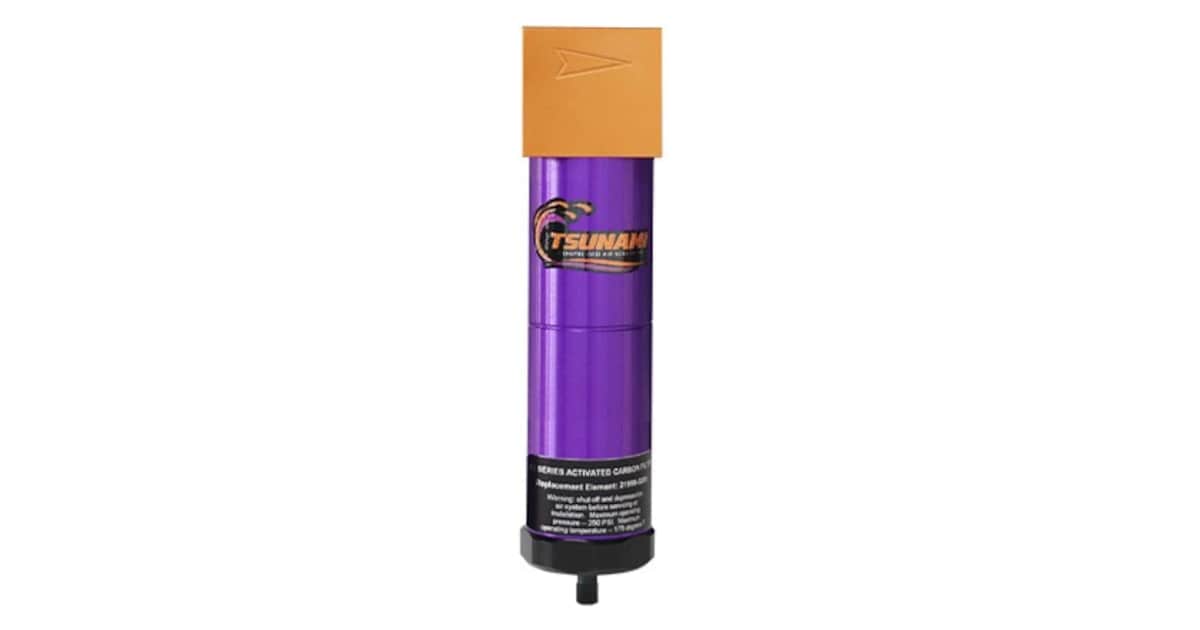 Tsunami Compressed Air 21999-0390-AC 1/4" 250 PSI Activated Carbon ...
