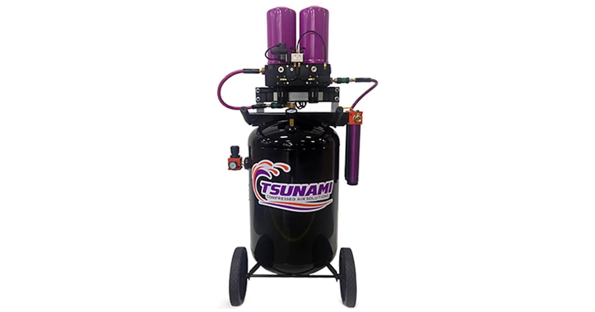 Tsunami Compressed Air 21999-0945-PP Rove 10-HP 30-Gallon Mobile ...