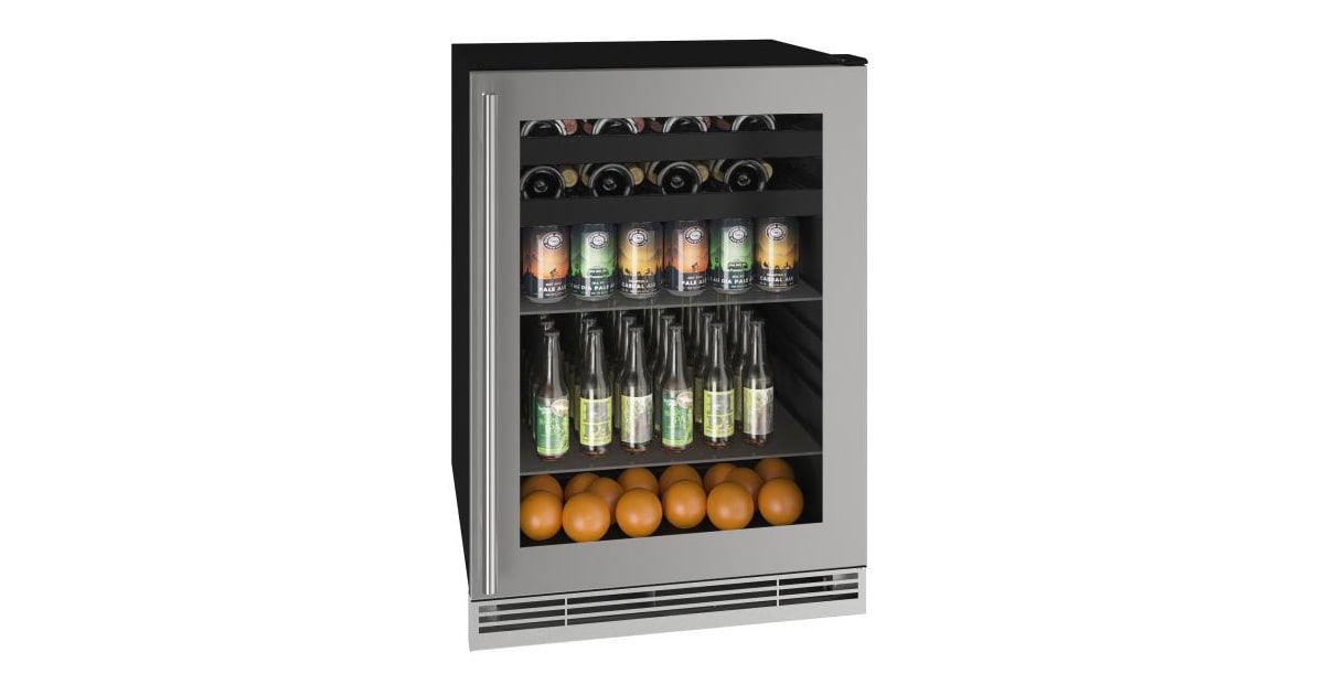 U-Line UHBV124-SG01A 1 Class 24 Inch Wide 16 Bottle Capacity and 105 ...