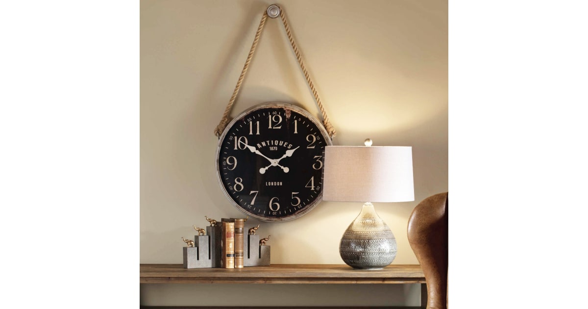 Uttermost 06428 Bartram Vintage Antique 23' Round London Rope Hung Wall ...