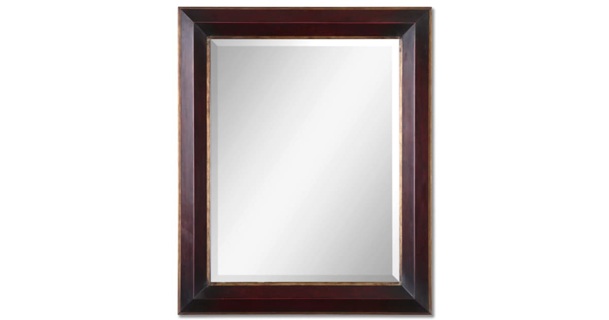 Uttermost 13619 B Arlo Beveled Mirror with Gold Accented Frame ...