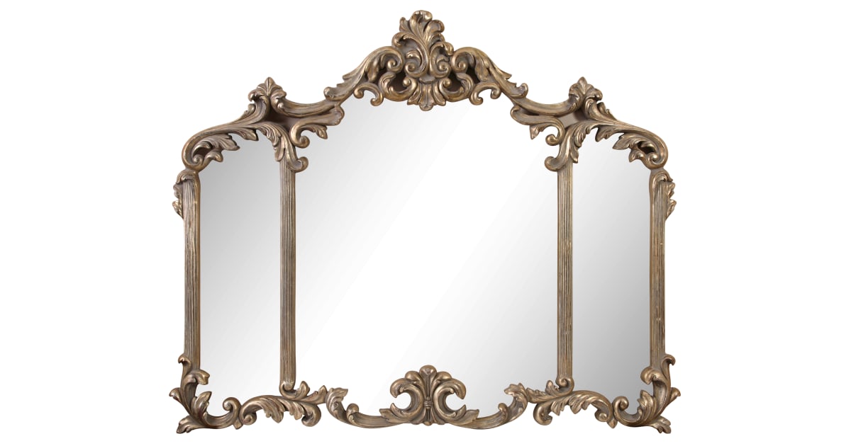 Uttermost 14340 P Camila 3 Panel Mirror with Ornately Carved Frame ...