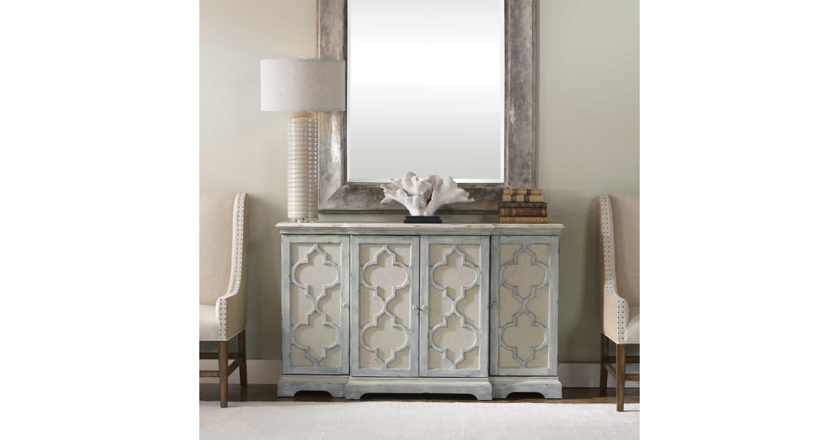 Uttermost 24520 Sophie 60" Wide Casual Luxury Coastal Breakfront Buffet ...
