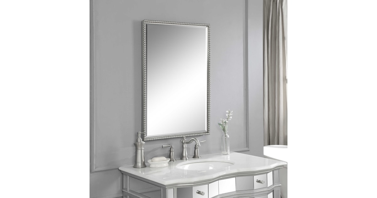 Uttermost 01113 Sherise 21" W x 31" H Rectangular Framed Bathroom ...