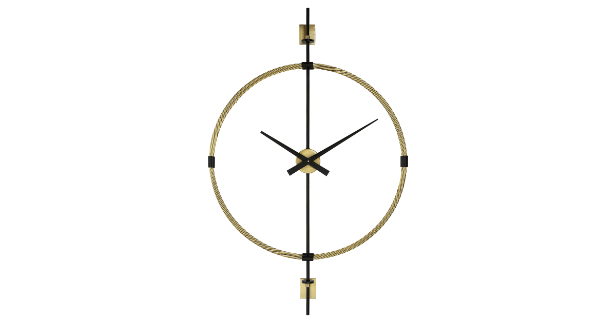 Uttermost 06106 30.75" Wide Iron Analog Wall Mounted Clock | Ferguson Home