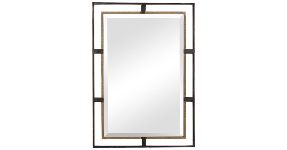 Uttermost 09711 Carrizo 22" W x 32" H Rectangular Framed Bathroom ...