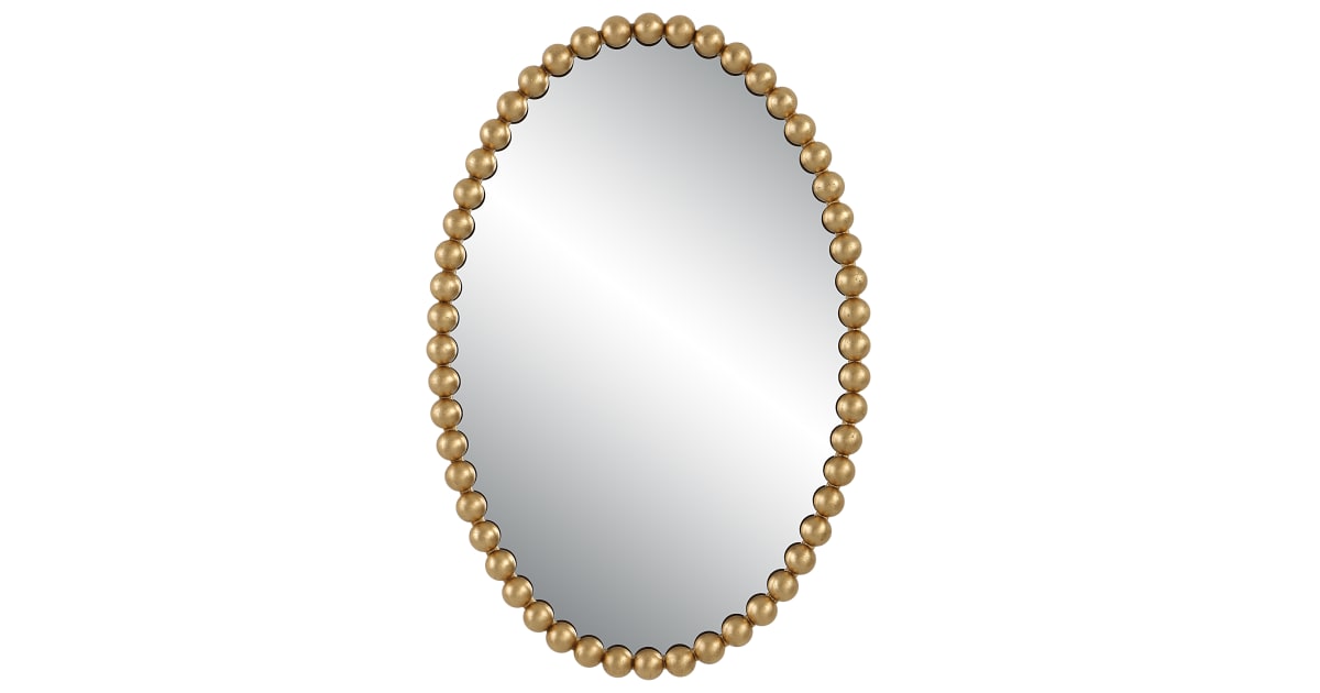 Uttermost 09875 Serna 20" W x 30" H Oval Framed Bathroom Mirror ...