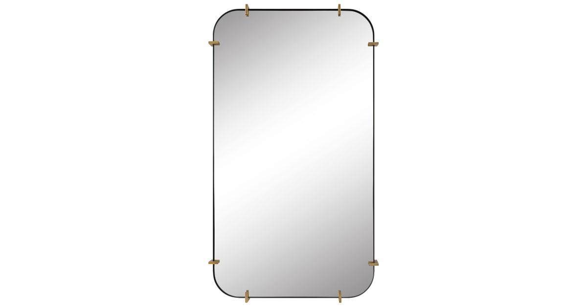 Uttermost 09888 Pali 27-1/8" W x 47-1/2" H Rectangular Framed Bathroom ...