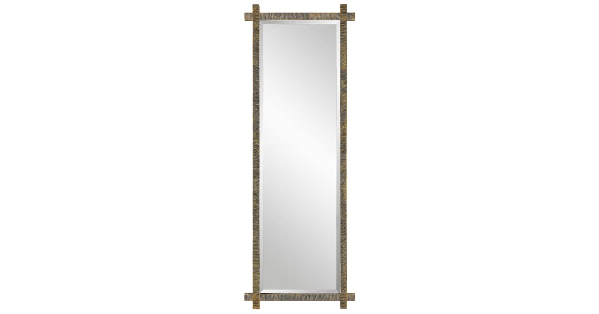 Uttermost 09917 Abanu 22" W x 60-1/4" H Rectangular Framed Bathroom ...